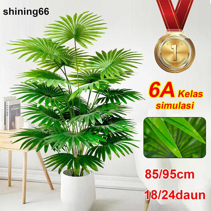 Jual DAUN PALEM JUMBO 18/24 DAUN TANAMAN HIAS DAUN PALEM KIPAS PLASTIK ...