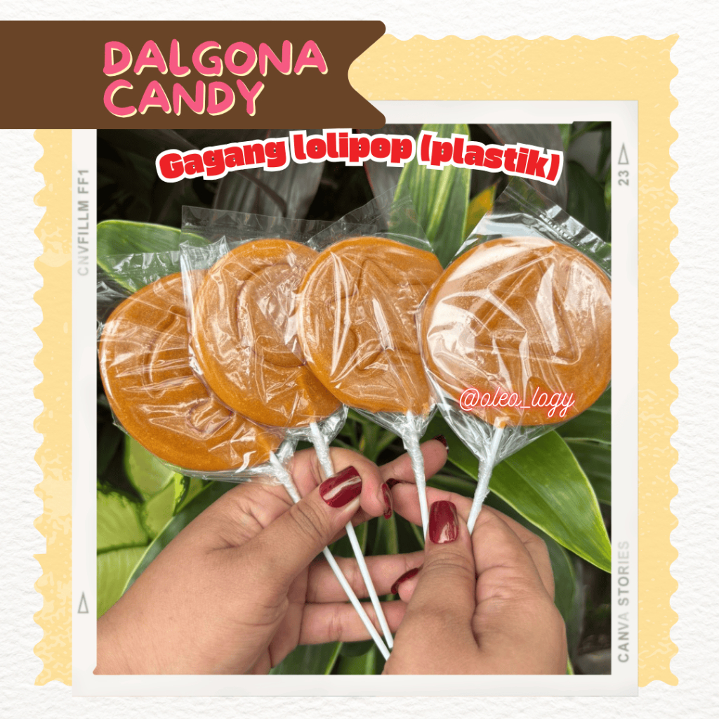 Jual Dalgona Candy dengan Gagang - Permen Viral Korea (Squid Game ...