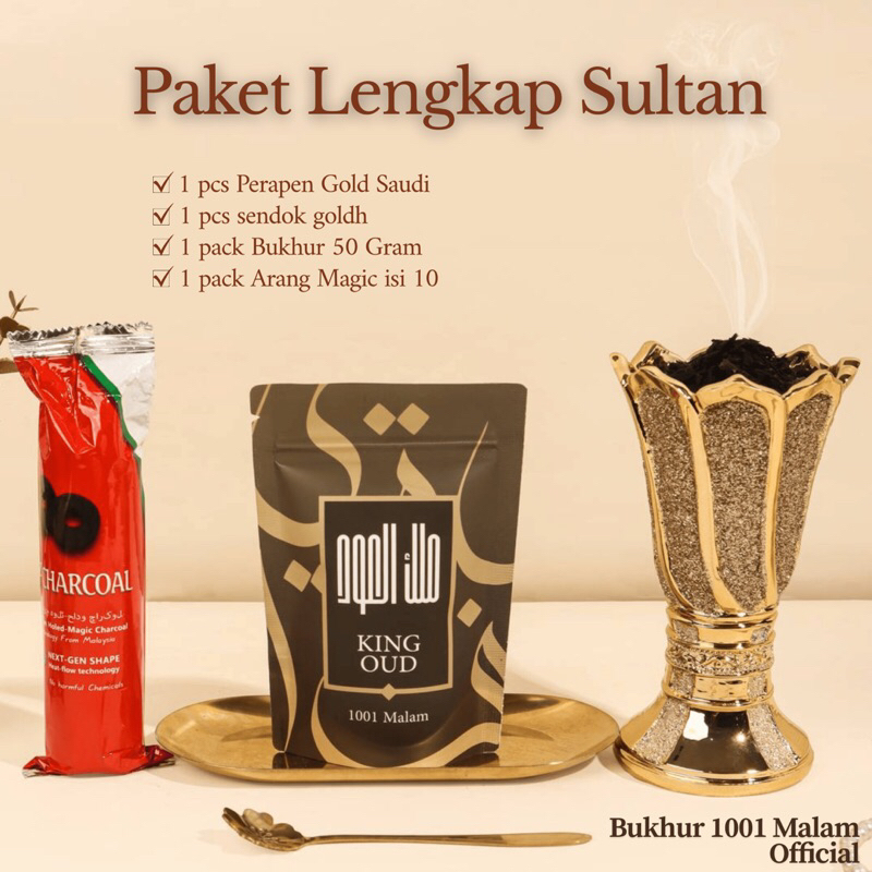 Jual Bukhur wangi tahan lama PAKET SULTAN LENGKAP BUKHUR 1001 MALAM ...