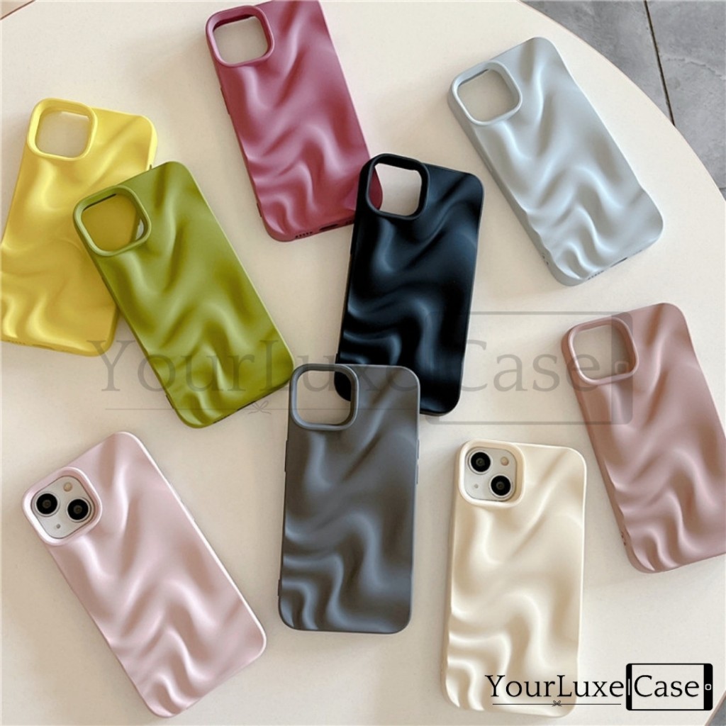 Jual 4D Frosted Diagonal Wave Case HP Casing iPhone 7 8 X XR XS 11 12 ...