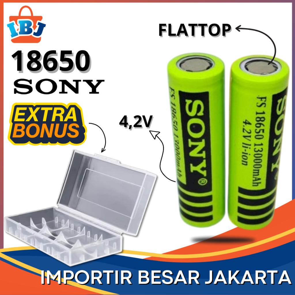 Jual MURAH!!BATERAI 18650 BATRE 18650 original Battery 18650 4.2V Sony ...