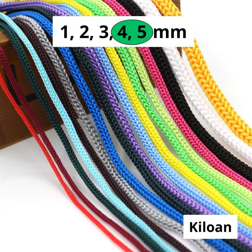 Jual Tali Kur / Tali Parasut / Tali Tas Serut / Tali Bahan DIY Warna-i ...