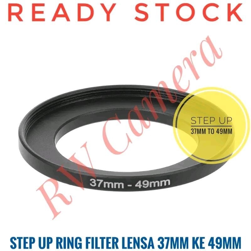 Jual Step Up Ring Filter Lensa 37 Ke 49 Adapter 37mm to 49mm 37-49 mm ...