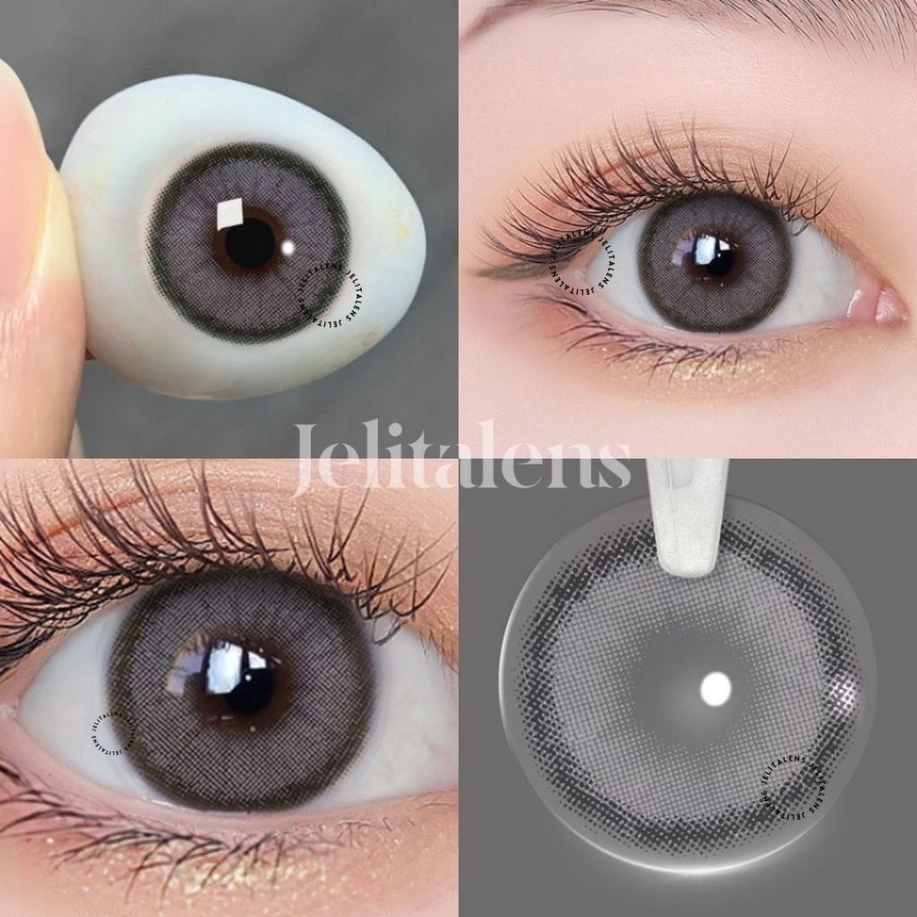 Jual J42 Softlens Abu Abu Natural Korean Look 14,5 MM Normal / Softlens ...