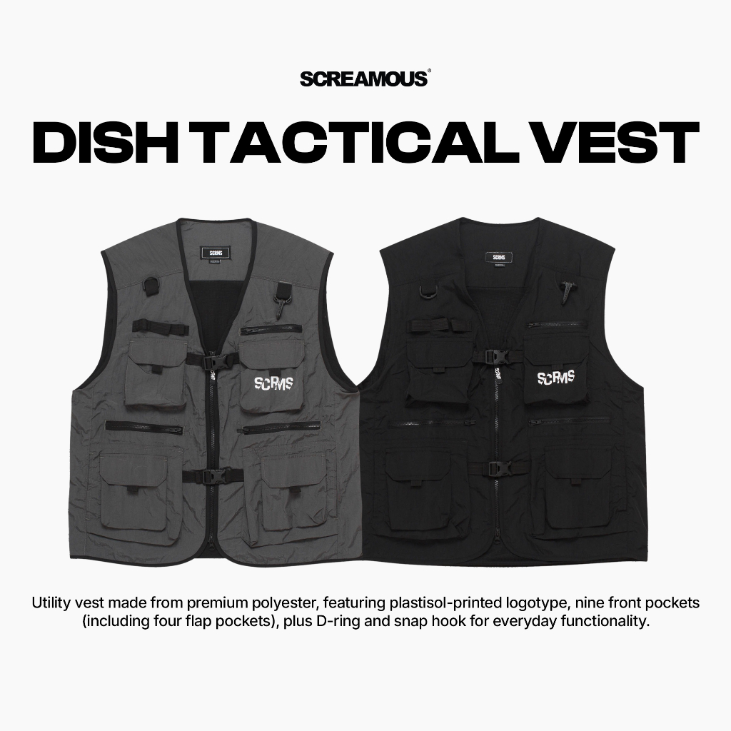 Jual Screamous Tactical Vest Rompi Jacket FIFTY FIVE and BEYOND DISH ...