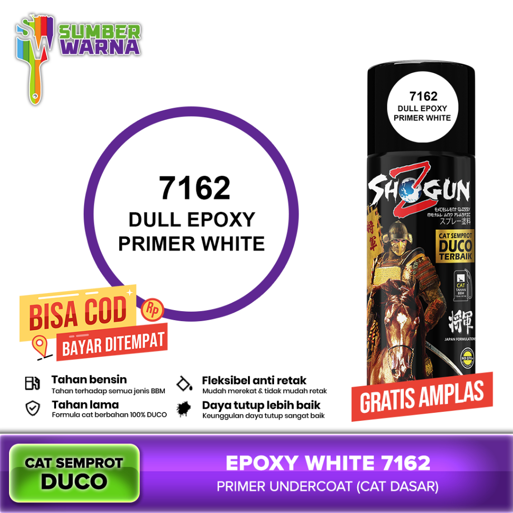 Jual Pilok Shogun Z Paint Duco Dull Epoxy Cat Dasar Primer White Dop ...