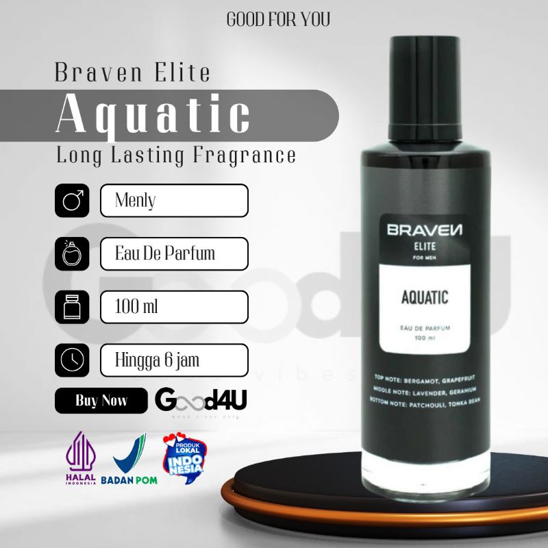Jual AQUATIC Braven Elite 100 ml Eue De Parfum | Shopee Indonesia