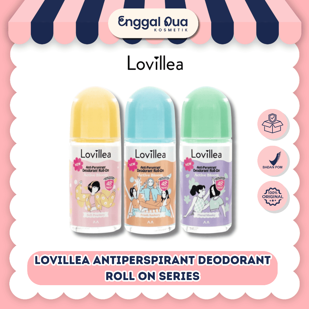 Jual LOVILLEA Anti Perspirant Deodorant Roll On 50mL | Shopee Indonesia
