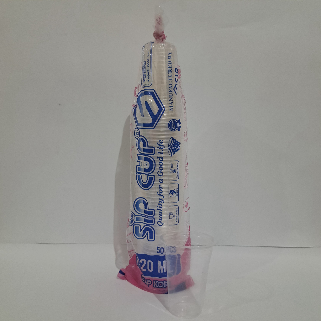 Jual GELAS AQUA SIP 220 ML CUP BENING POLOS KOPI FRUTANG ICE CREAM ECER ...