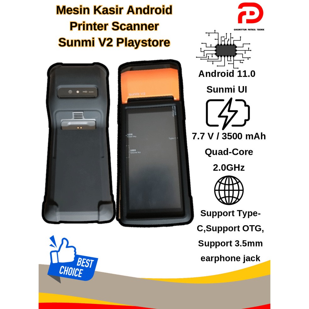 Jual Mesin Kasir Android Printer Scanner Sunmi V2 Playstoree | Shopee Indonesia