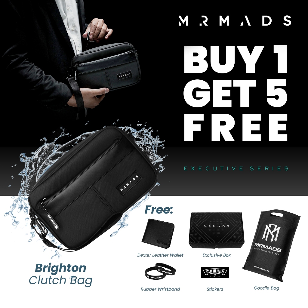 Jual Mr Mads - Sling Bag Pria BRIGHTON Clutch Bag Multyfungsi 3 in 1 ...