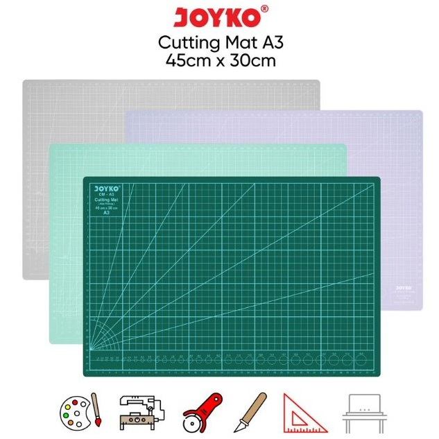 Jual CUTTING MAT JOYKO A3 / Alas Tatakan Potong Joyko A3 Double-sided 2 Sisi CM-A3 45 x 30 ...