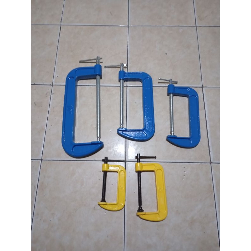 Jual Catok Clamp C alat klem jepit press tersedia ukuran 4 inch, 5 inch ...