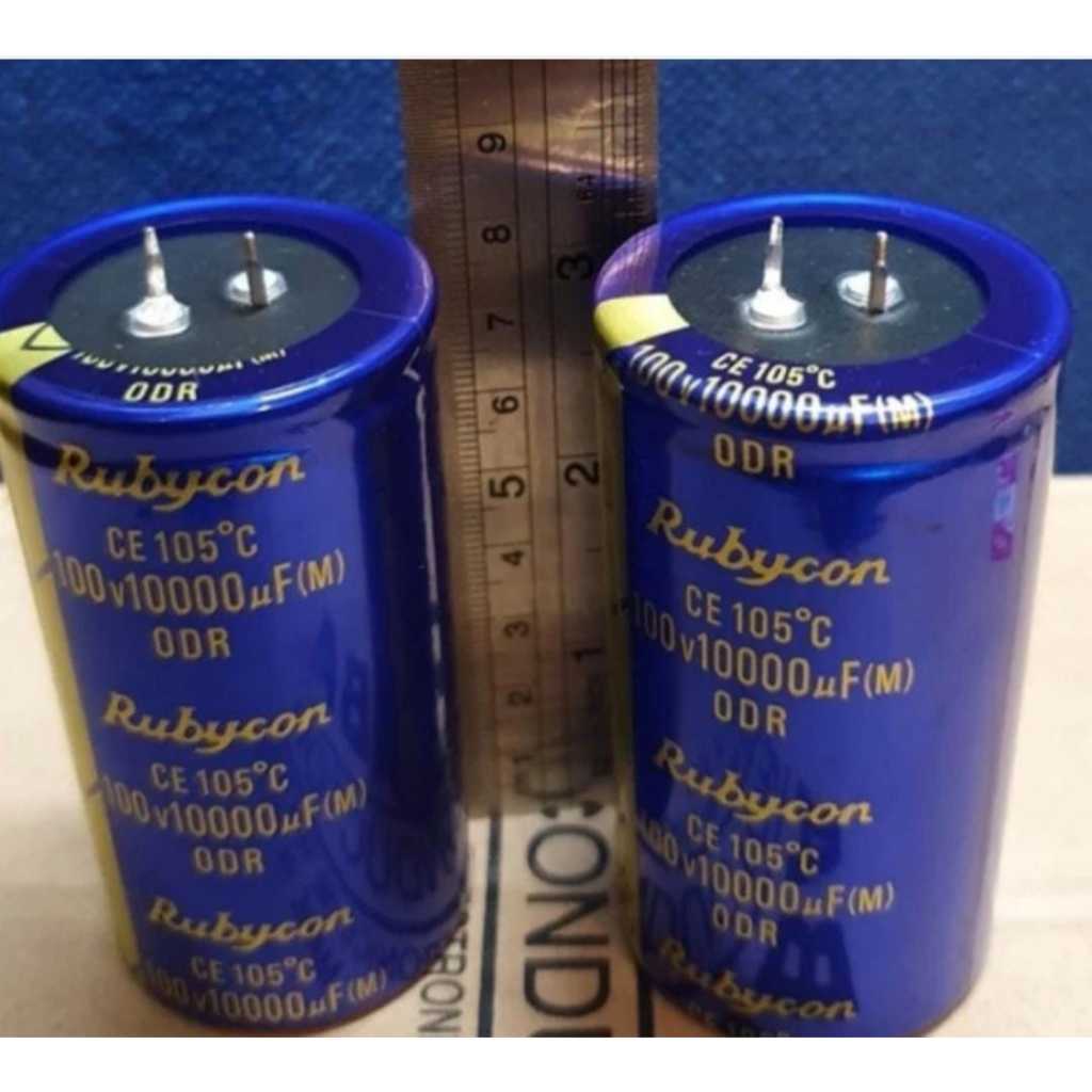 Jual RE3715 elco 10000uf 50v 10000 uf 50volt 50 v volt rubicon rubycon biru ori2 by PCM LTC ...