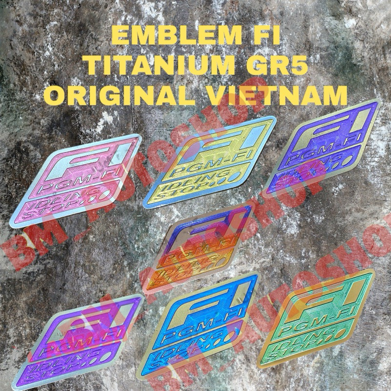 Jual EMBLEM LOGO FI PGM FI TITANIUM ORIGINAL VIETNAM | Shopee Indonesia