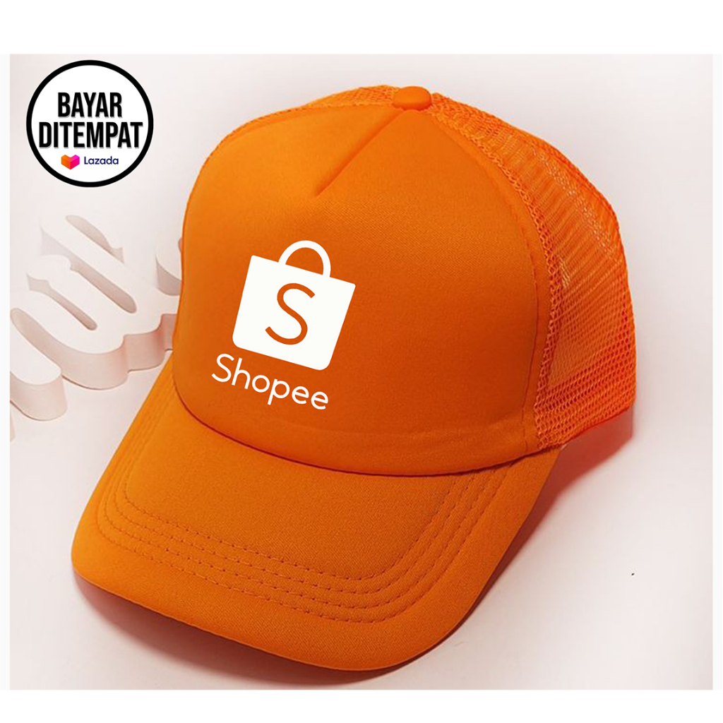 Jual Topi Shope_e Trucker Spesial -TOPI SHOPEE FOOD | Shopee Indonesia