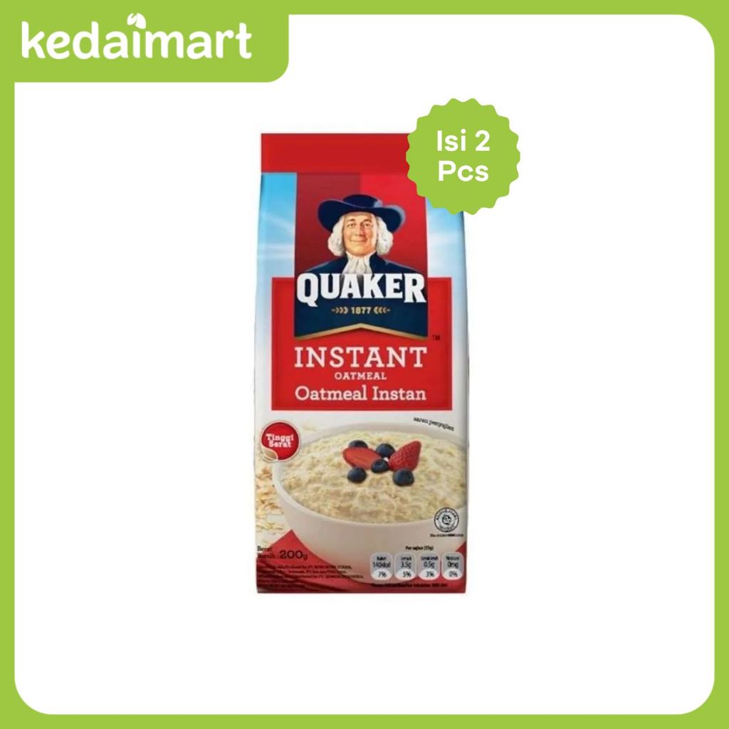 Jual Quaker Instant Oat 200 Gram x 2 Pcs | Shopee Indonesia