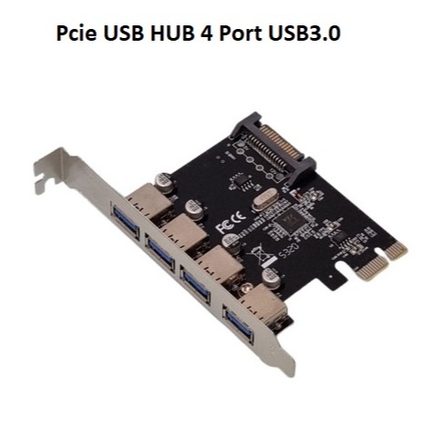 Jual PCIE USB HUB 4 Port USB 3.0 PCI Express USB High Speed | Shopee Indonesia