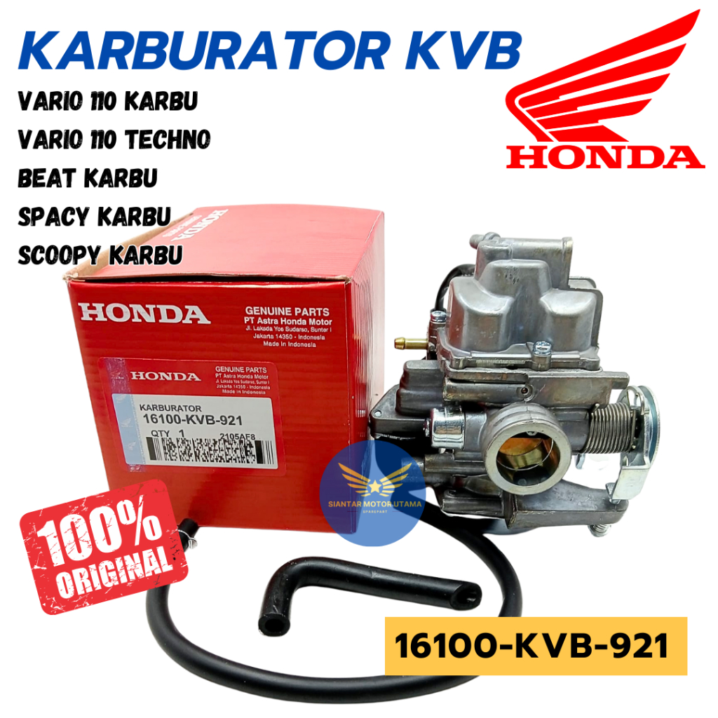 Jual 16100-KVB-921 Karburator KVB Asli Original Motor Honda Beat Karbu Vario 110 Spacy ...