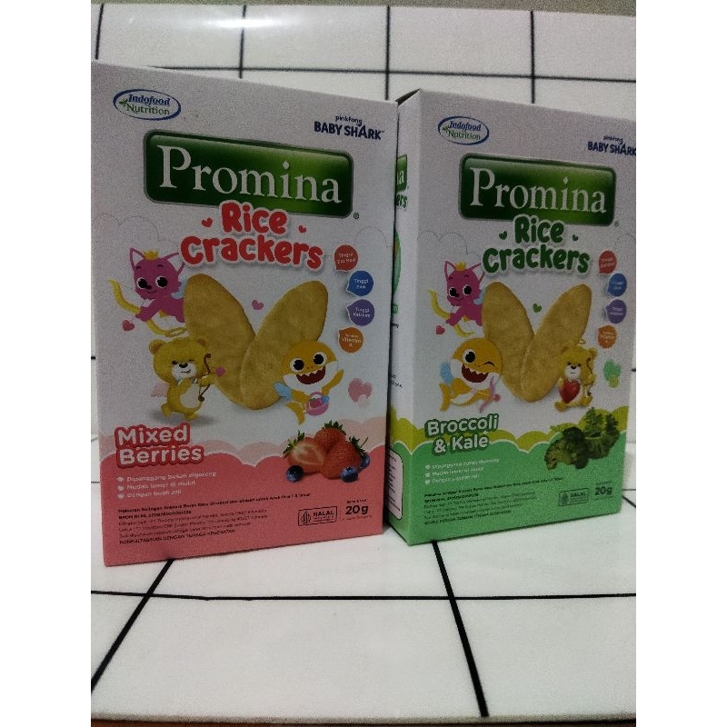 Jual promina rice crackers 20 gr box | Shopee Indonesia
