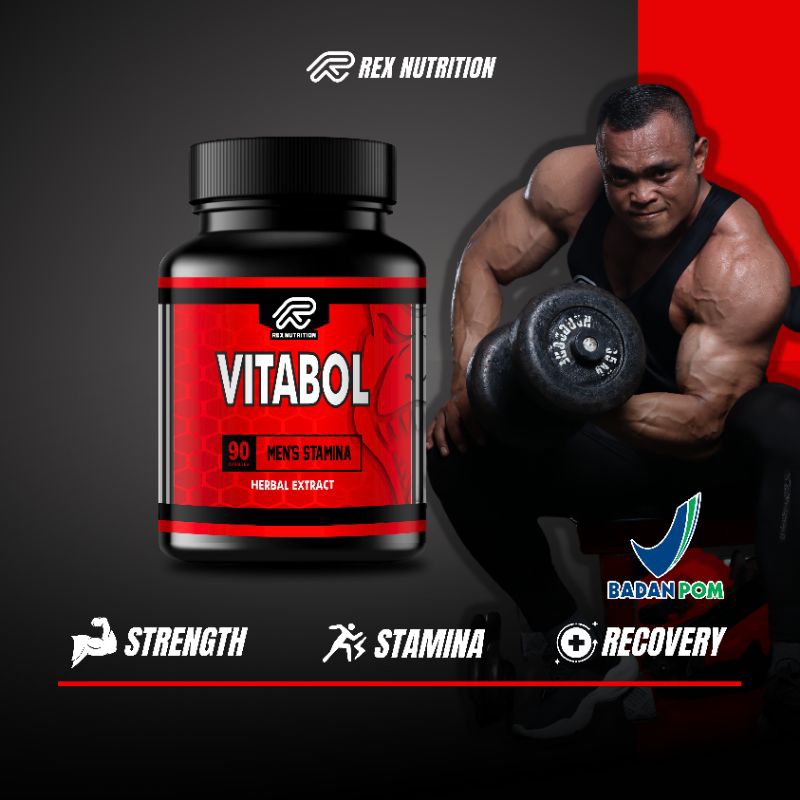 Jual Vitabol 90 Kapsul Suplemen Fitness Herbal Tenaga dan Stamina Pria ...