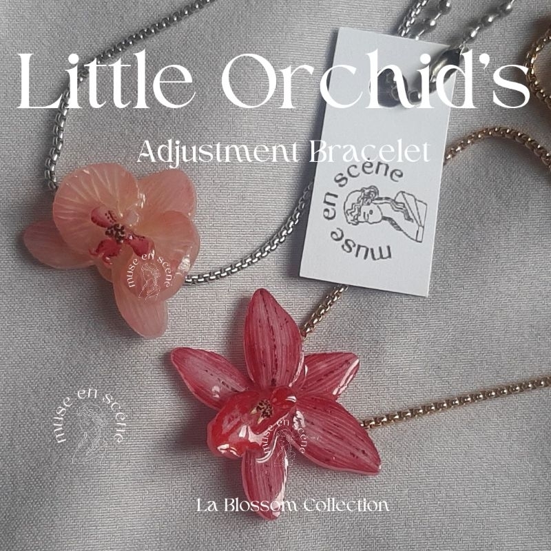 Jual Little Orchid's Bracelet ( Gelang Orchids Bunga Anggrek Handmade ...