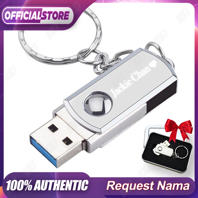 Jual Request Nama Flashdisk 32GB USB 2.0 Flash Drive Metal High Speed ...