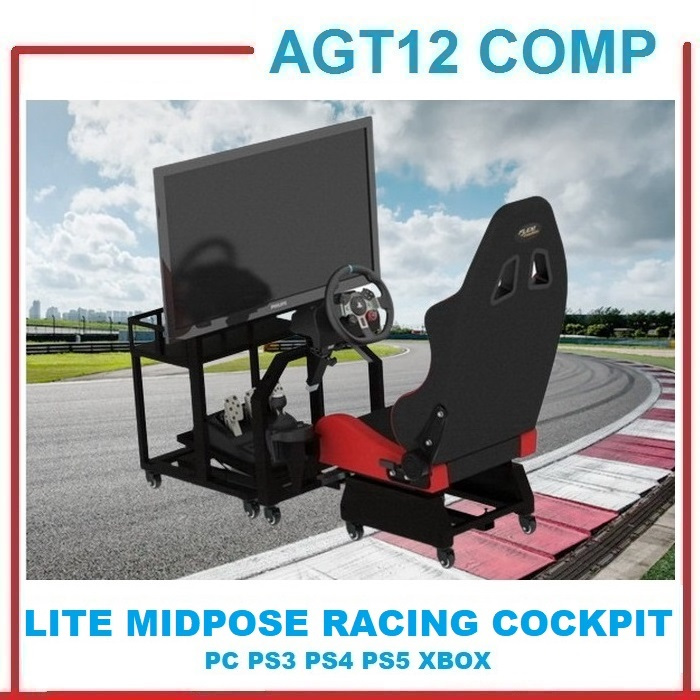 Jual Pro Midpose Racing Sim Gaming Seat Kursi Simulasi Balap Chair ...