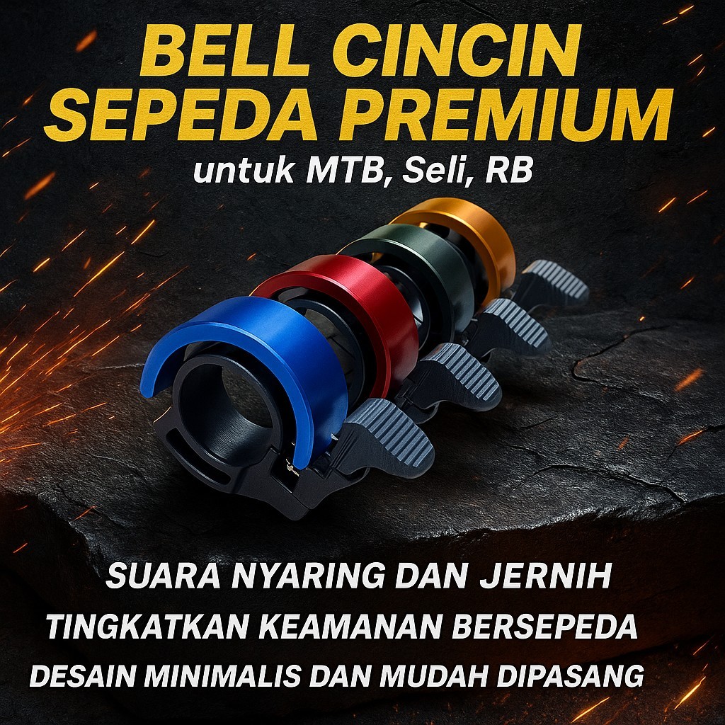 Jual Bell Klakson Bel Cincin Sepeda Premium untuk MTB, Seli, RB, Suara ...