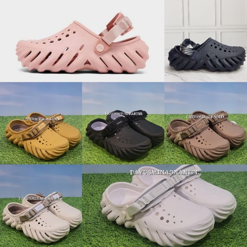 Jual Crocs Echo / Sepatu Sandal Pria Crocs Echo Clog / Sendal Crocs ...