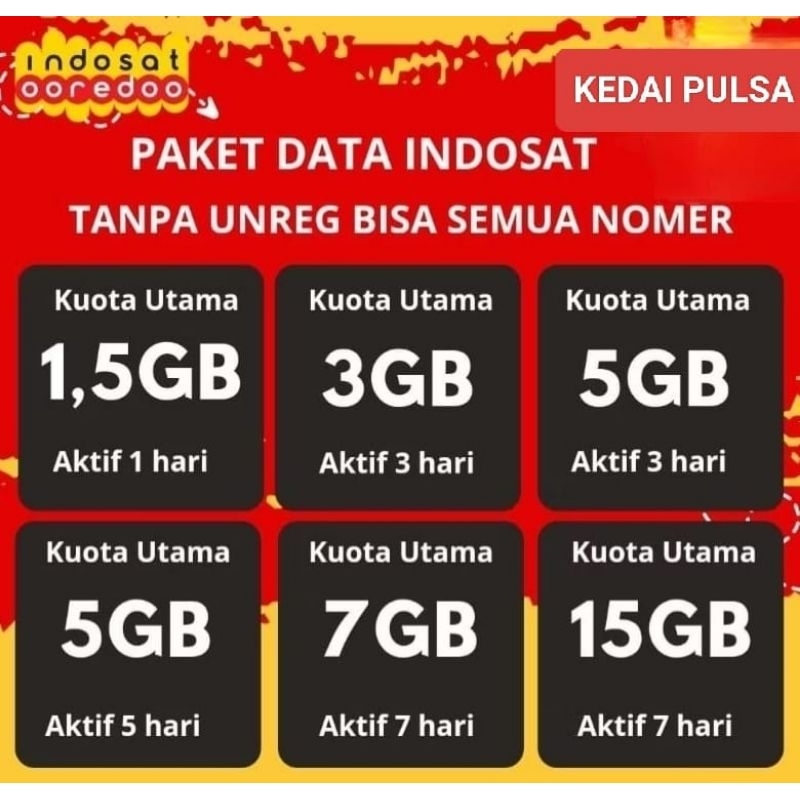 Jual PAKET DATA INDOSAT FREDOM INTERNET HARIAN (NASIONAL) | Shopee ...