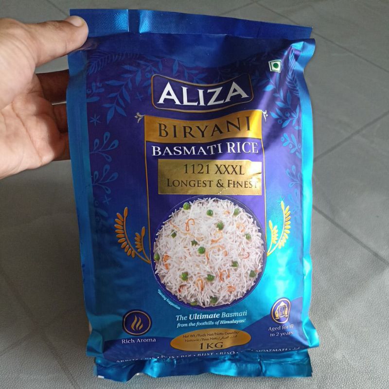 Jual beras basmati queen of pujab 1kg| Beras Basmati Alishaan 1kg ...