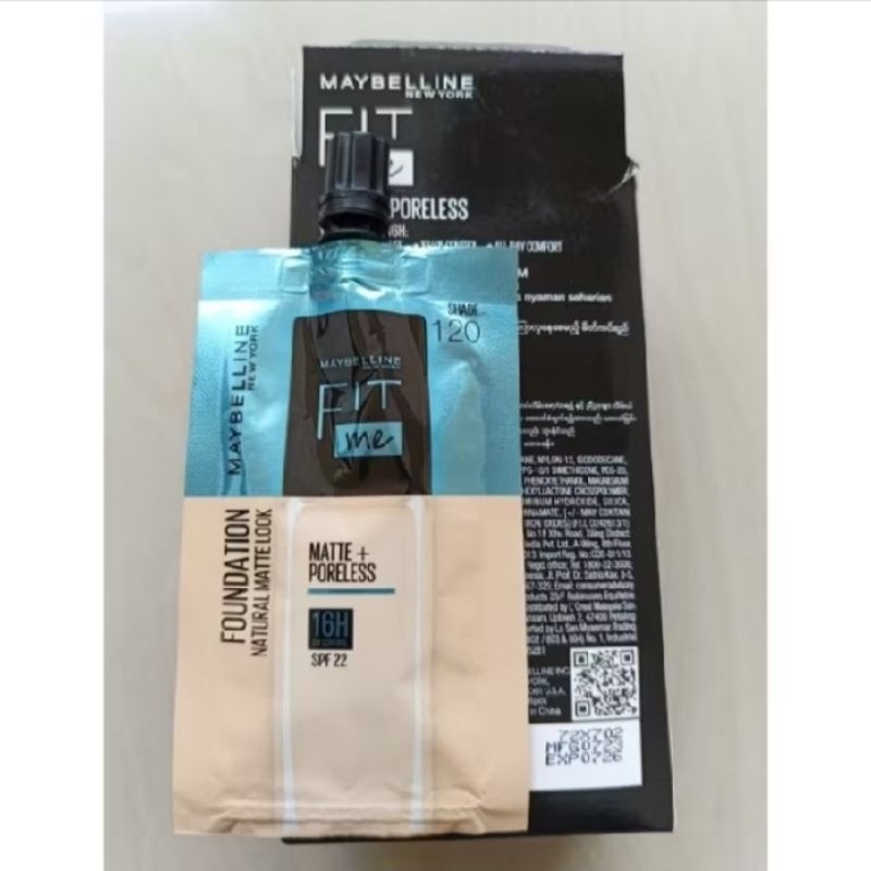 Jual Maybelline Fit me Foundation Sachet 5ml | Shopee Indonesia