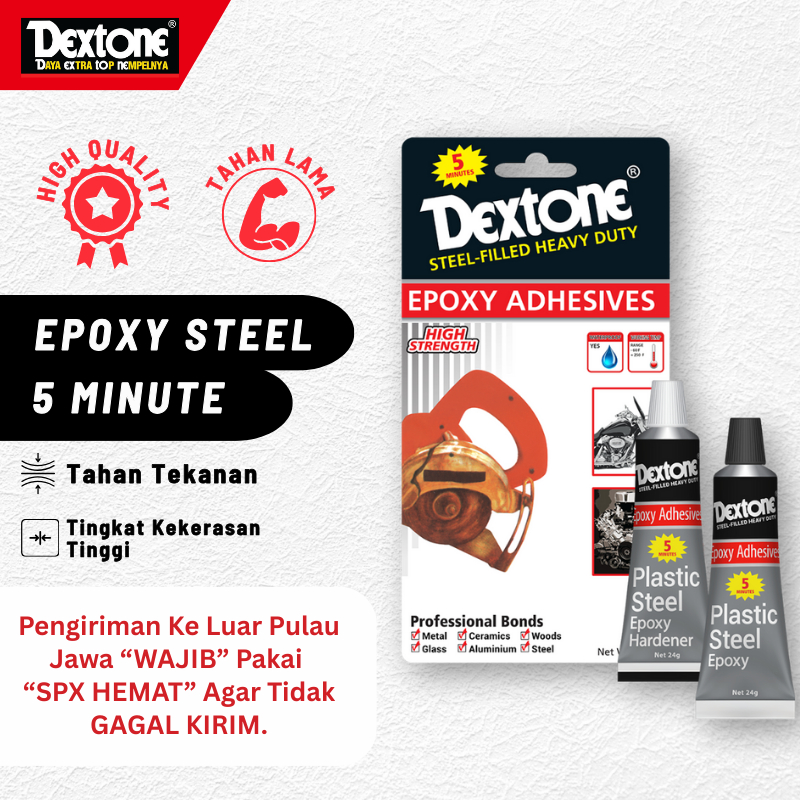 Jual Lem Besi Epoxy 5 Menit 48 Gr DEXTONE /Lem campur/Lem Serbaguna/Lem ...