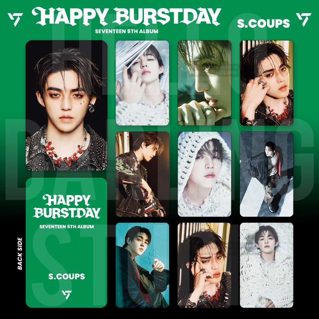 Jual 10 SVT Happy Burstday SCOUPS Photocard set. Unofficial. Fan Made ...