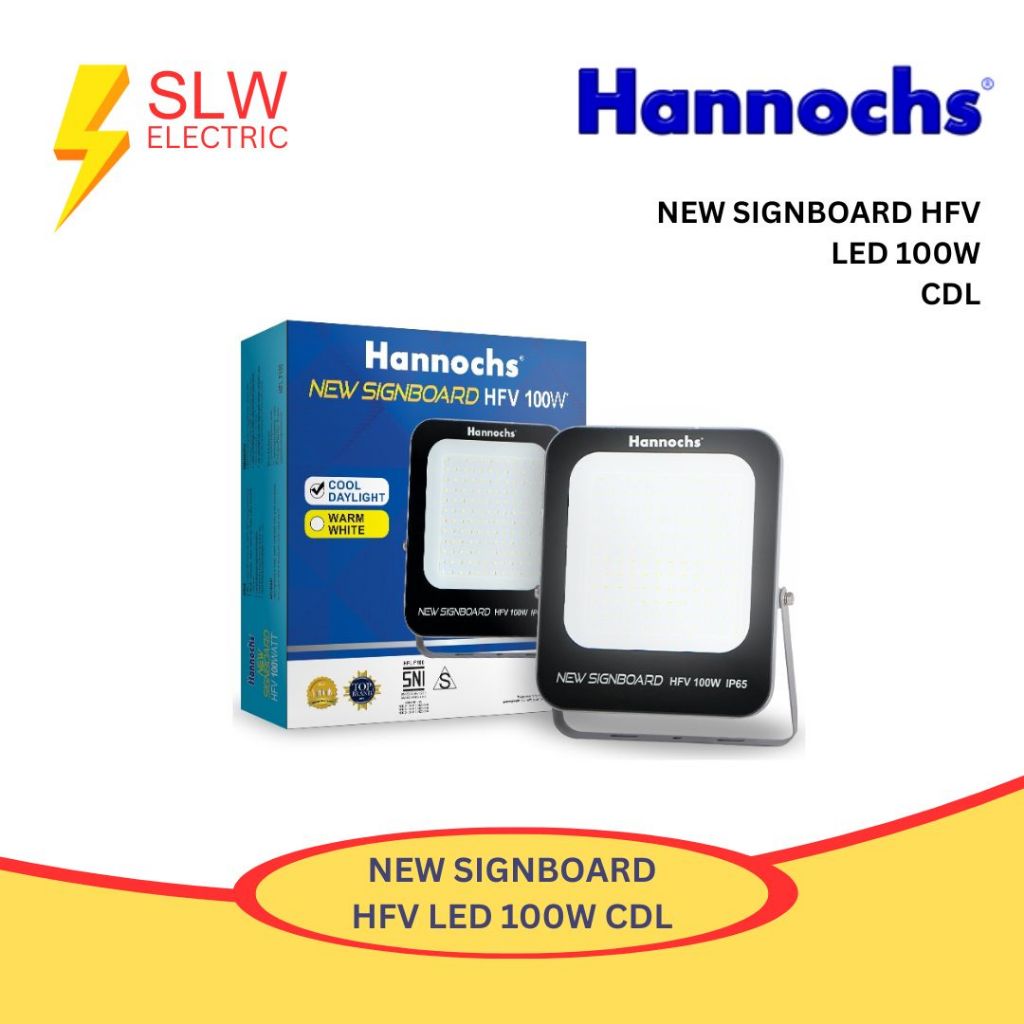 Jual HANNOCHS LAMPU SOROT LED NEW SIGNBOARD HFV 100W 100 WATT CAHAYA ...