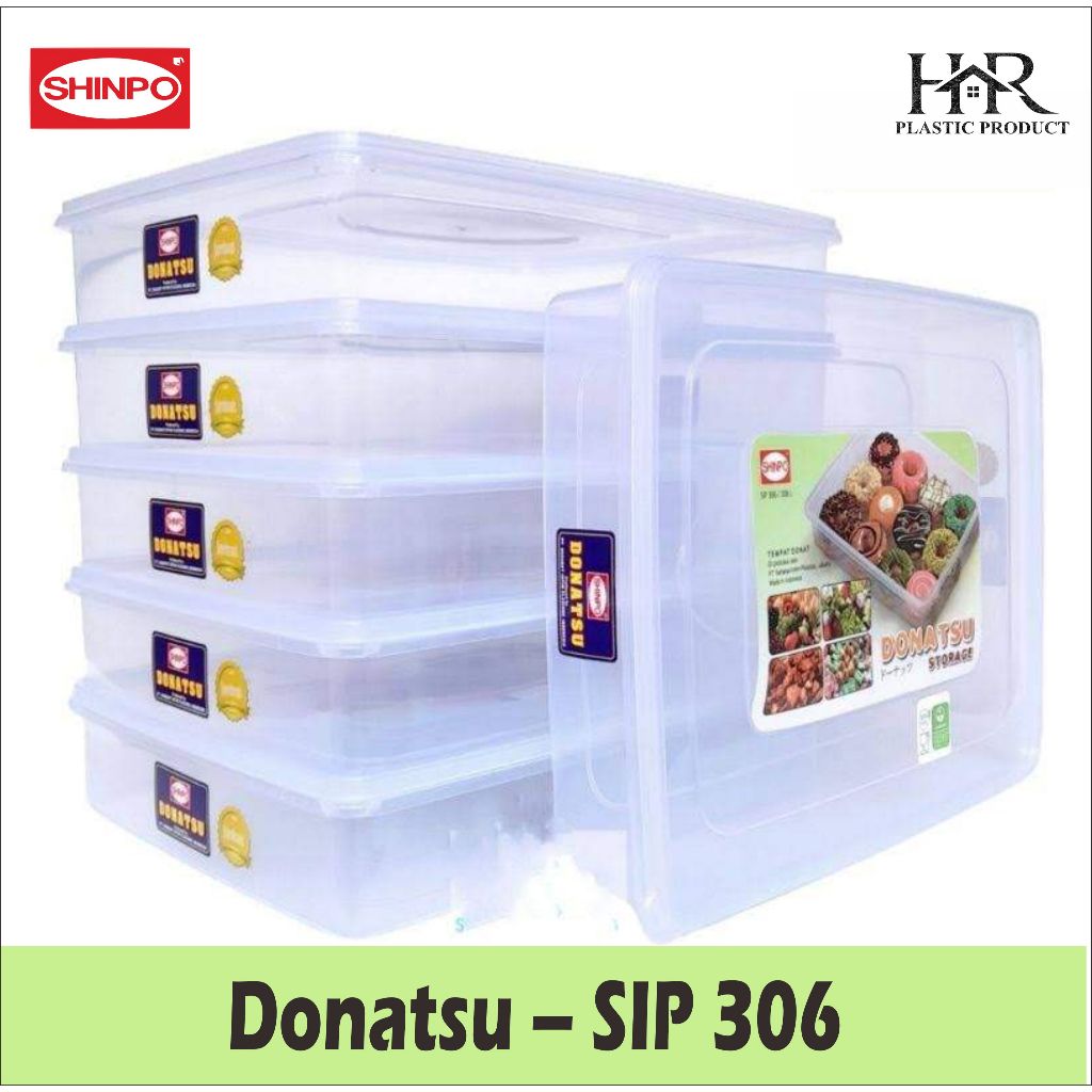 Jual Tempat Kotak Box Kue Donat Shinpo Donatsu Makanan Sealware Plastik ...