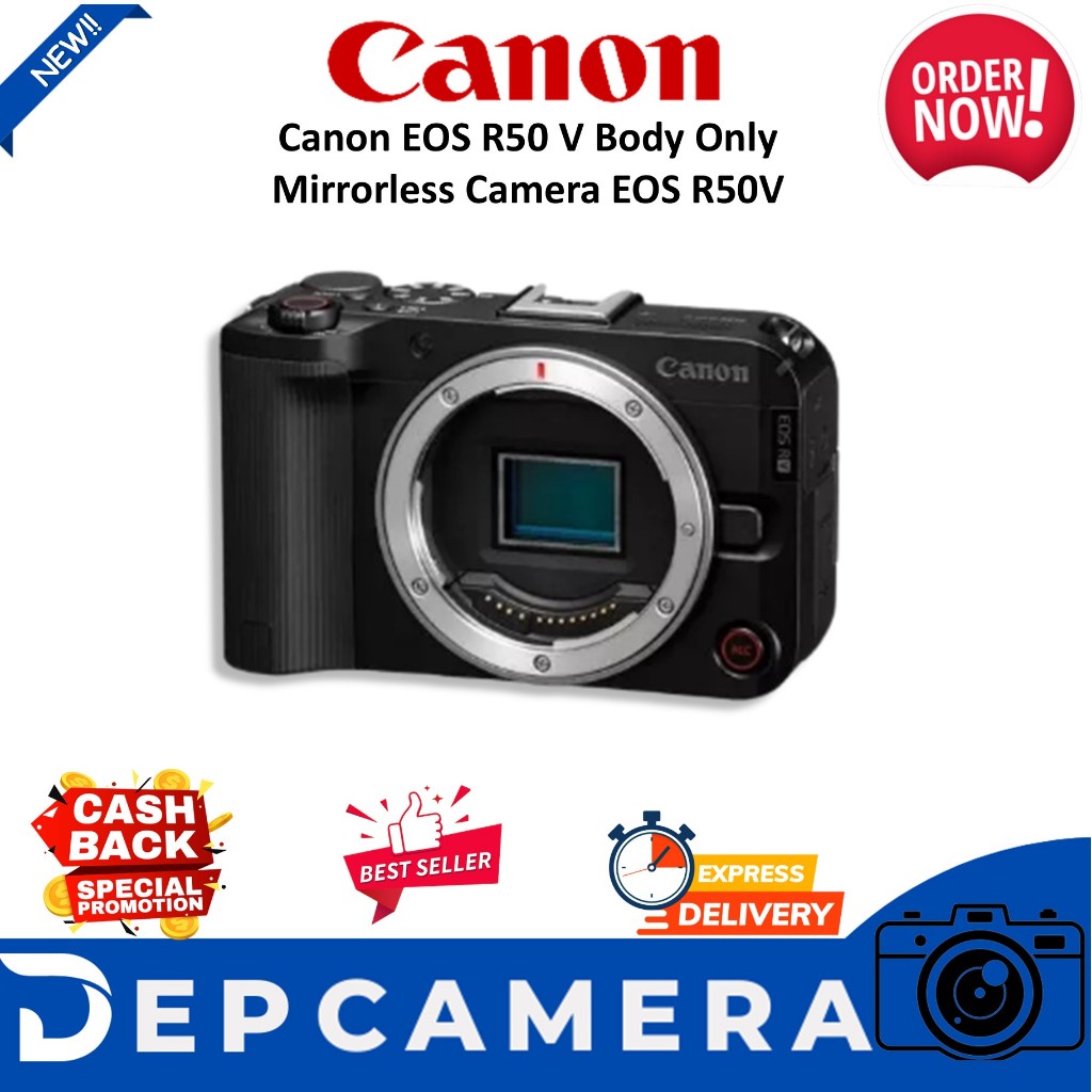 Jual Canon EOS R50 V Body Only Mirrorless Camera EOS R50V | Shopee ...