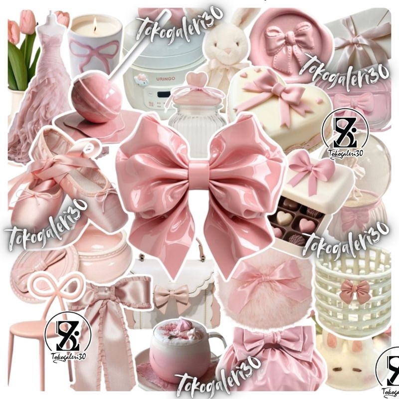 Jual 50 PCS STIKER AESTHETIC PINK MURAH STIKER COQUETTE STIKER SOFT ...
