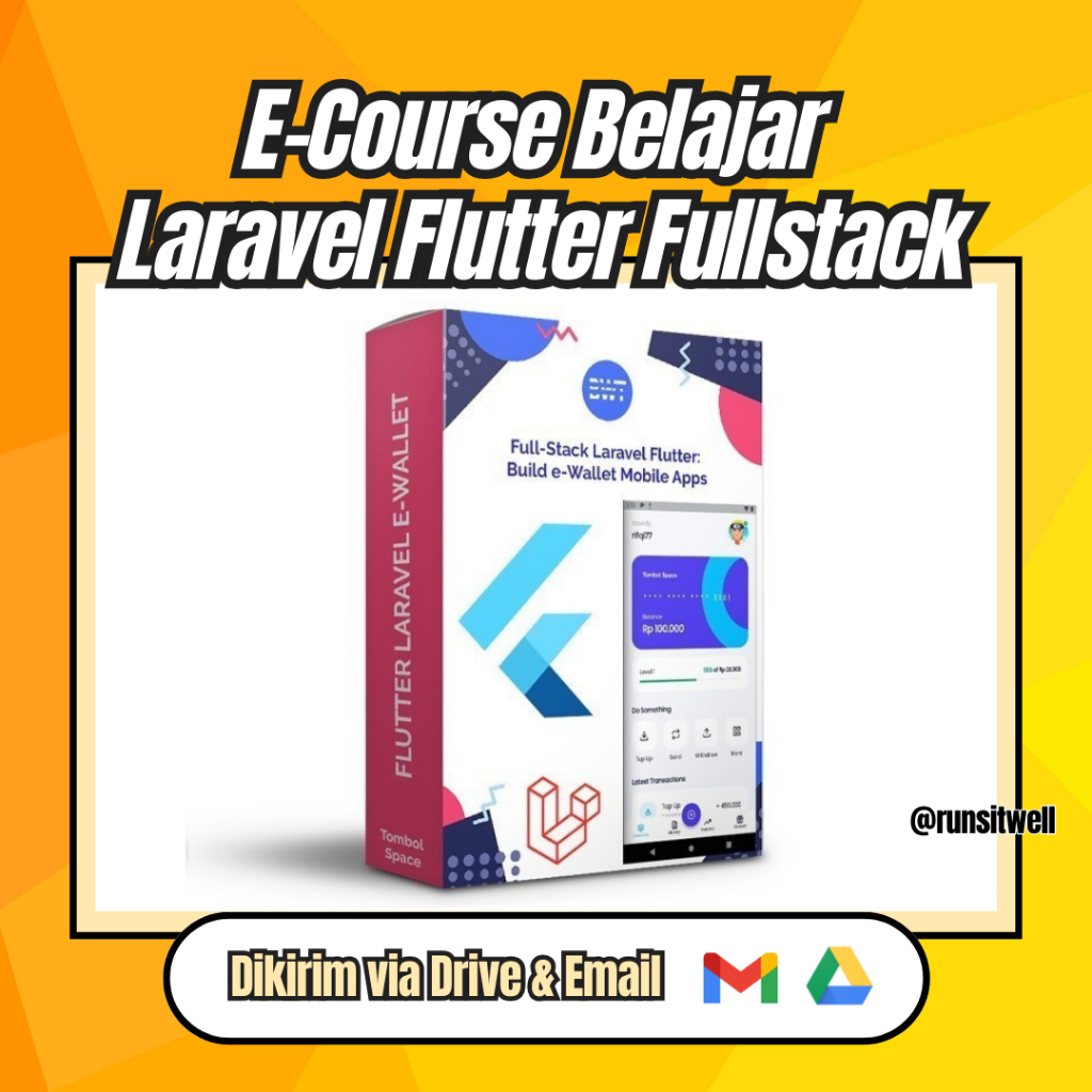 Jual E-Course Belajar Laravel Flutter Ecommerce Fullstack | Belajar Cepat Pemrograman Laravel ...