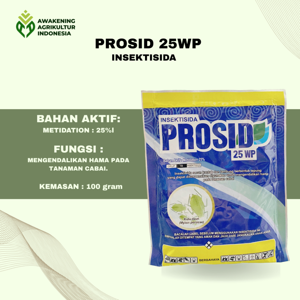 Jual PROSID 25WP 100GRAM INSEKTISIDA Mengendalikan kutu daun | Shopee ...