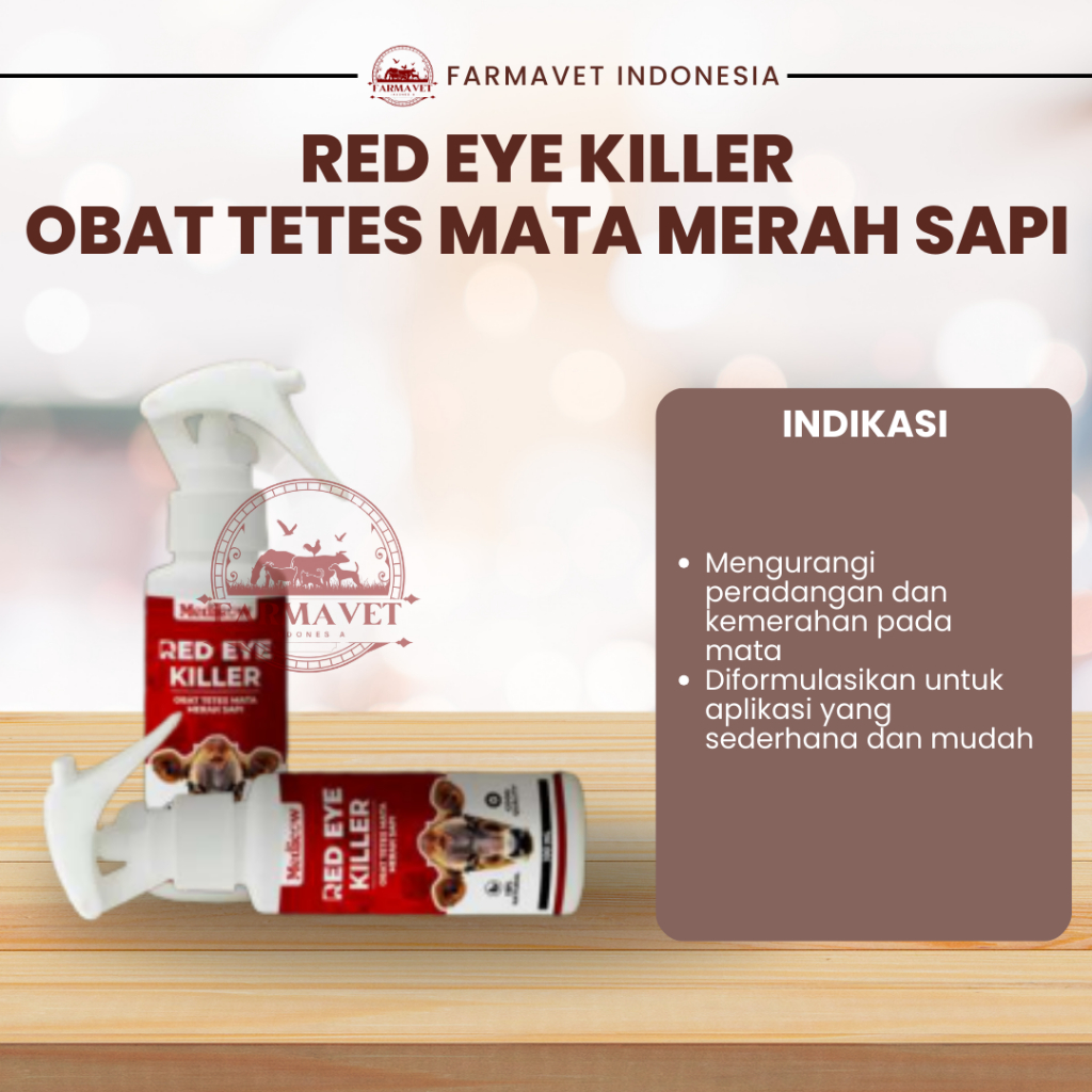 Jual Red Eye Killer 100ML Tetes Mata Sapi Mengobati Mata Merah Pada ...