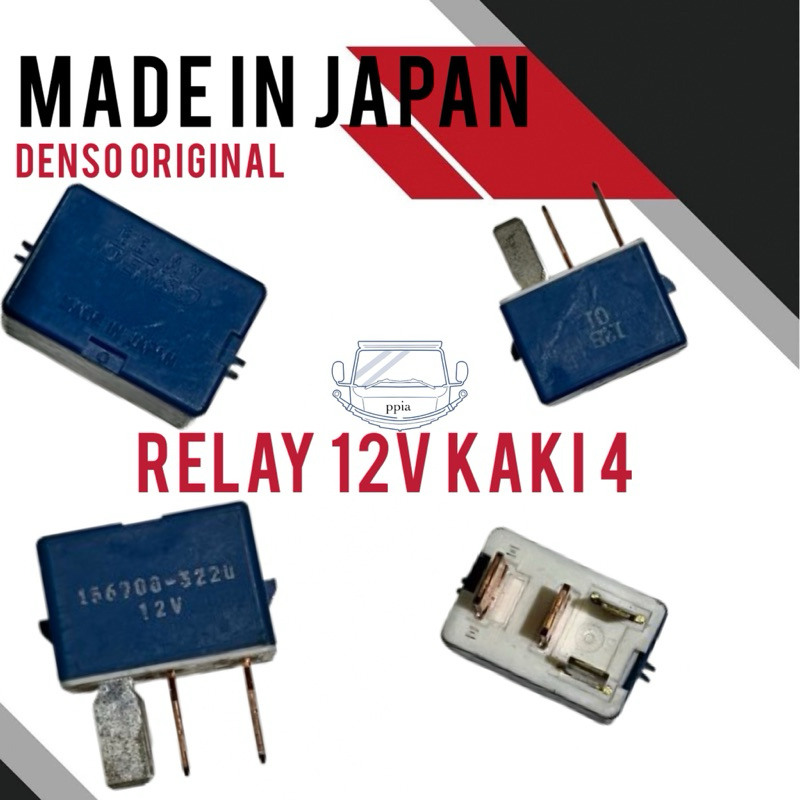 Jual Relay DENSO Original -12v kaki 4 Biru RELAY 4 PIN 12V AVANZA DENSO ...
