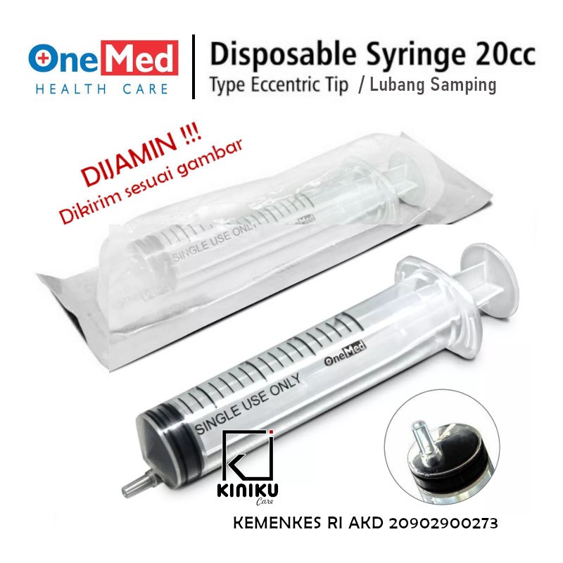 Jual 20cc Feeding Tanpa/Dengan jarum ONEMED ONEHEALTH / Spet / Syringe /Spuit | Shopee Indonesia