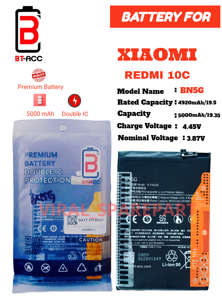 Jual BATTERY BATERAI BATRE BATRAI XIAOMI REDMI 10C (BN5G) | Shopee ...