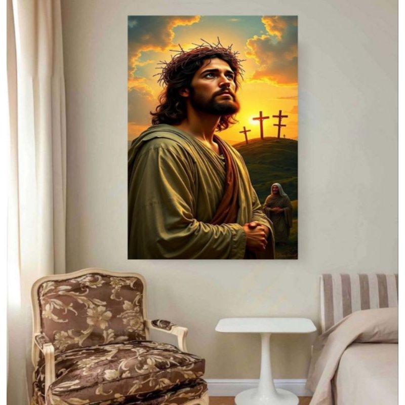 Jual poster cetak TUHAN YESUS hiasan dinding,lukisan cetak,dekorasi ...