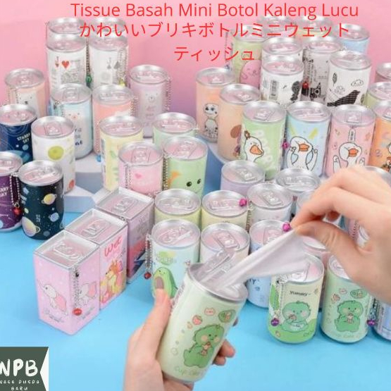Jual Tisu Basah Kaleng Mini Karakter Isi 30 Lembar - Tissue Basah Mini ...