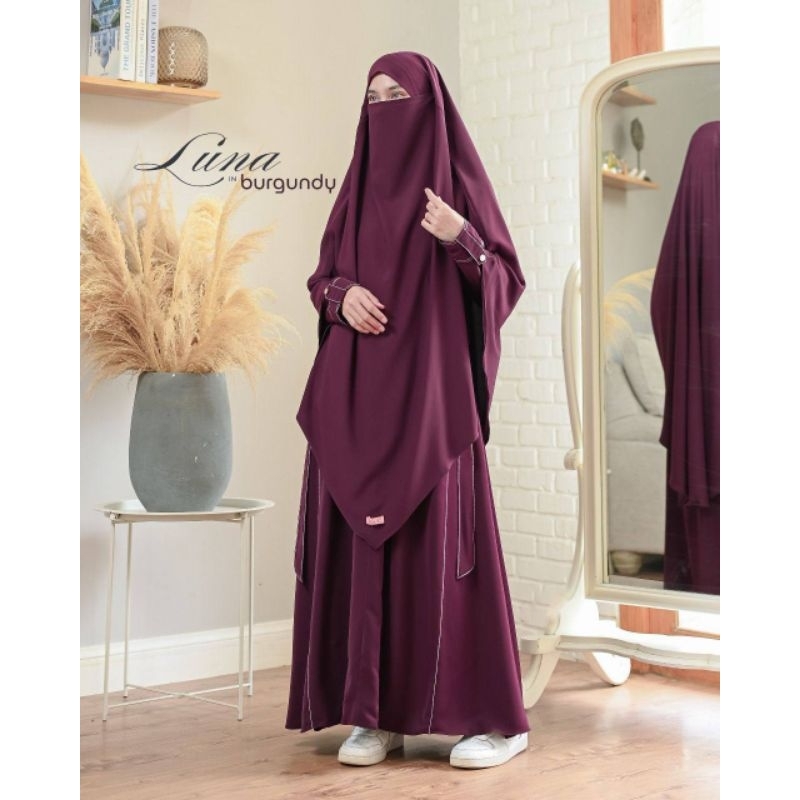 Jual READY SIAP KIRIM !! LUNA SET KHIMAR SERIES BY CITRA | GAMIS SET ...