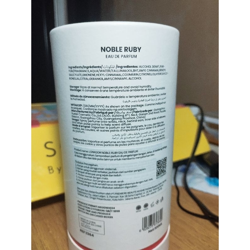 Jual Parfum Lonkoom Noble Ruby EDP 100ml Original BNOB,baru 5 kali ...