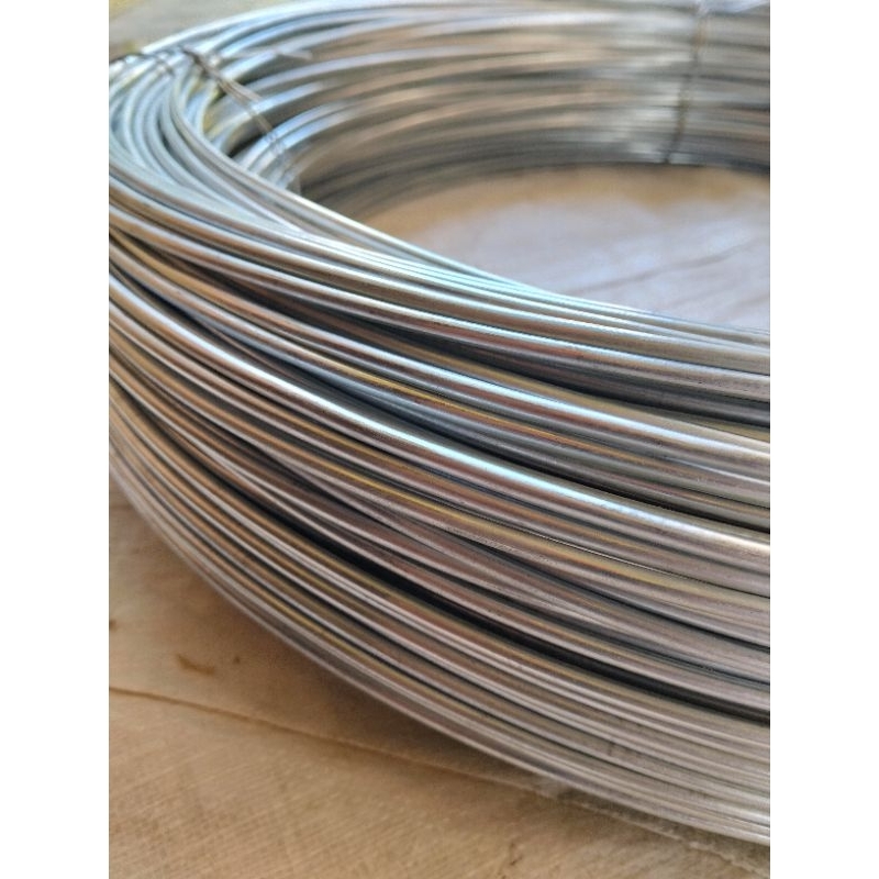 Jual Per meter Kawat BWG 8 kawat seng galvanis kawat besar 4mm | Shopee ...